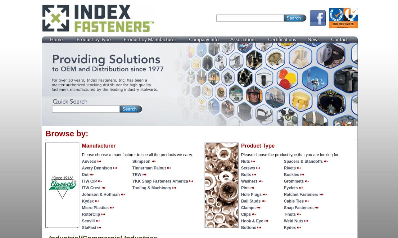 Index Fasteners, Inc. | Fastener Manufacturers